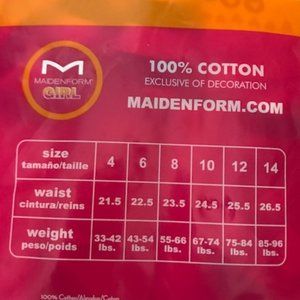 Maidenform | Accessories | Maidenform Girls Bikinis 1 Underwear | Poshmark